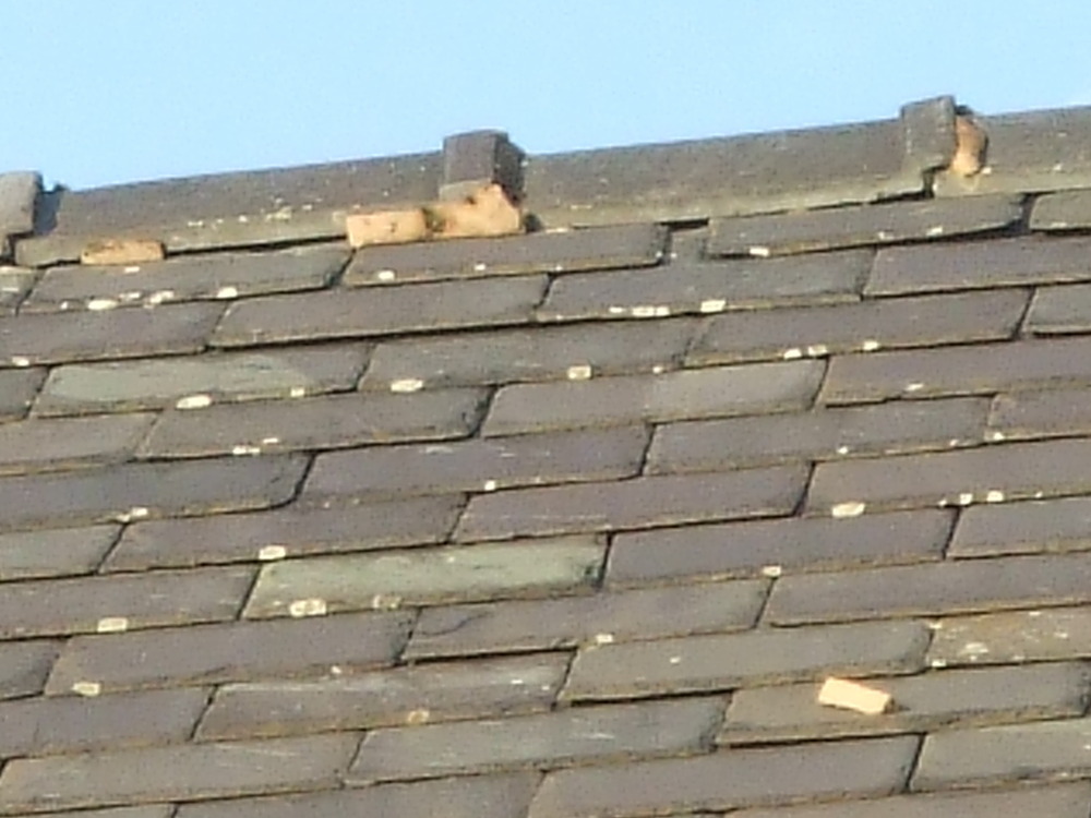 Repointing of roof ridge tiles - Roofing job in Ormskirk, Lancashire ...