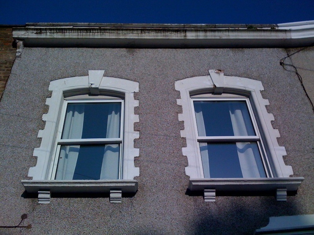 Repainting exterior - parapet, window openings, doorway - Painting ...